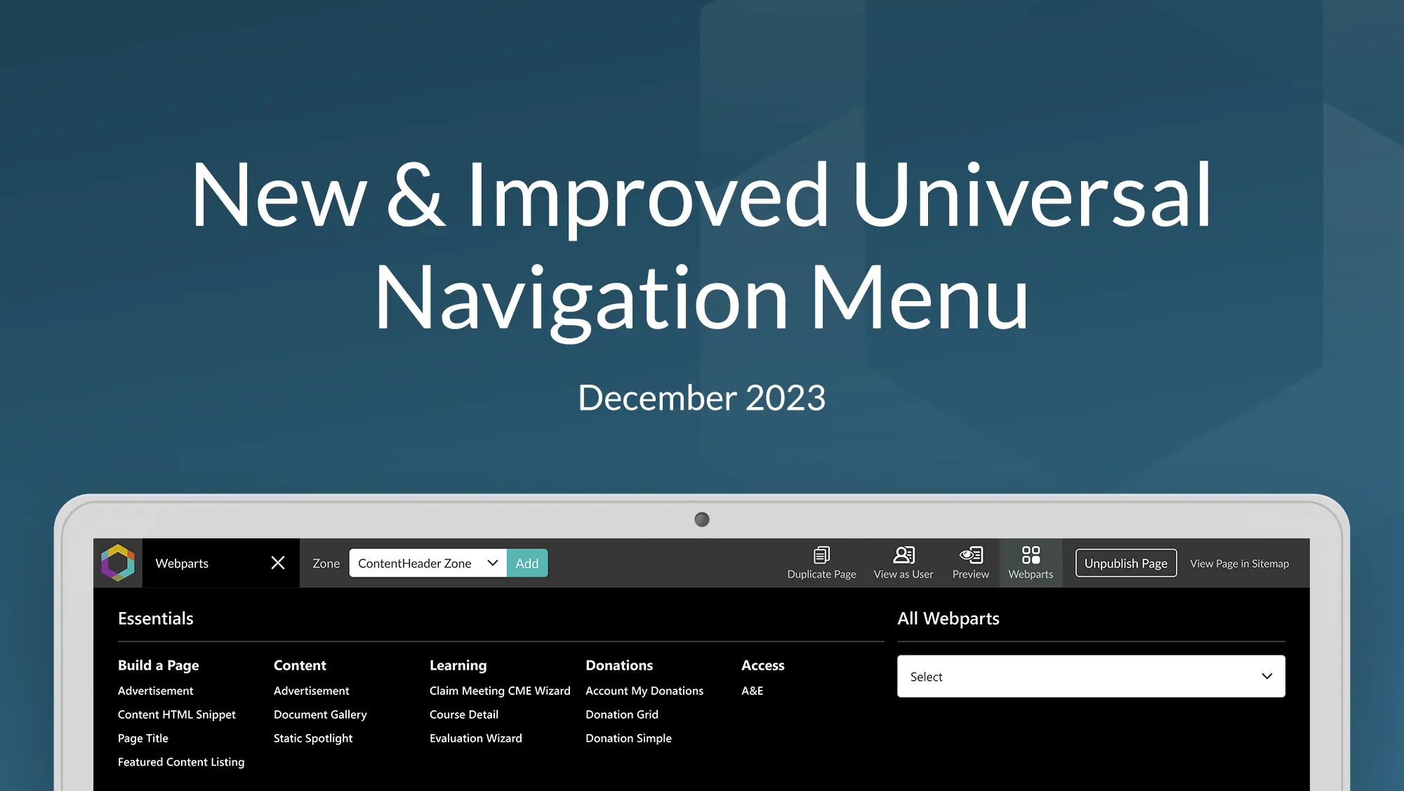 New & Improved Universal Navigation Menu: A User-Friendly Experience ...